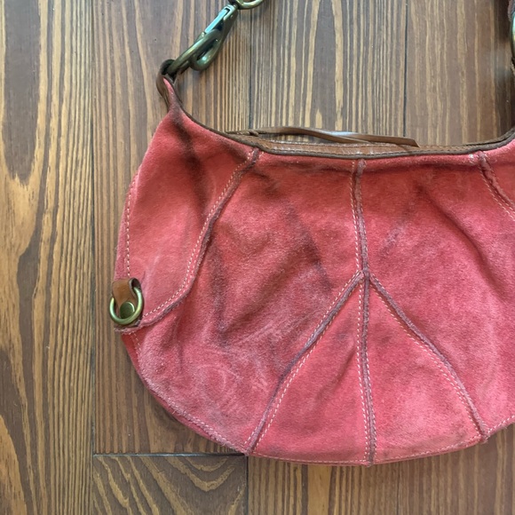 Lucky Brand | Bags | Red Lucky Suede Bag | Poshmark